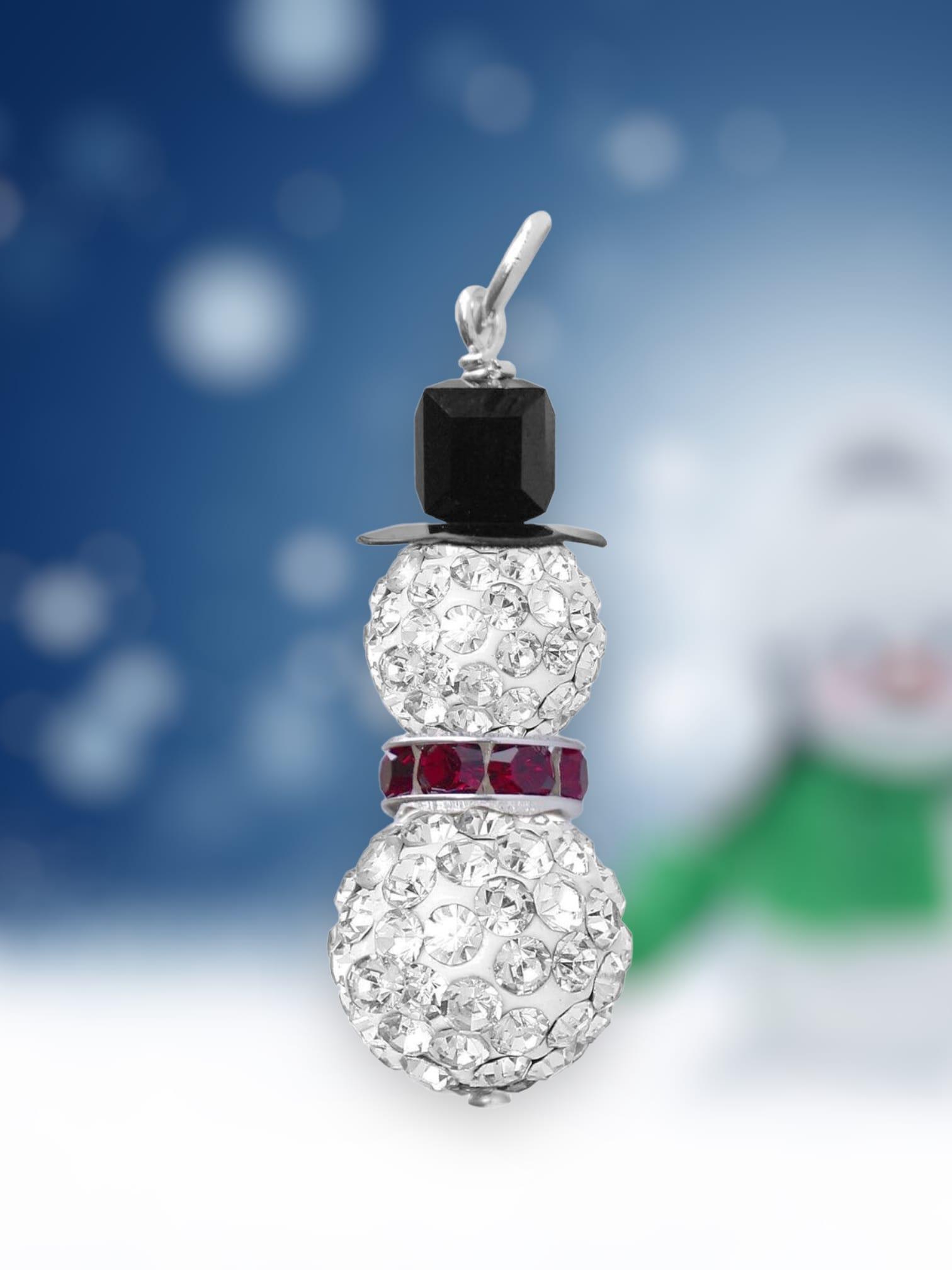 Pave Snowman Pendant Kit - DIY Christmas Jewelry – Too Cute Beads