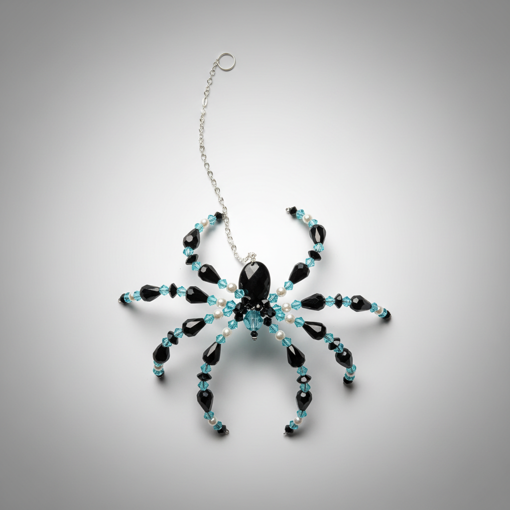 Crystal Spider Suncatcher DIY Bead Kit - Light Turquoise or Tanzanite ...